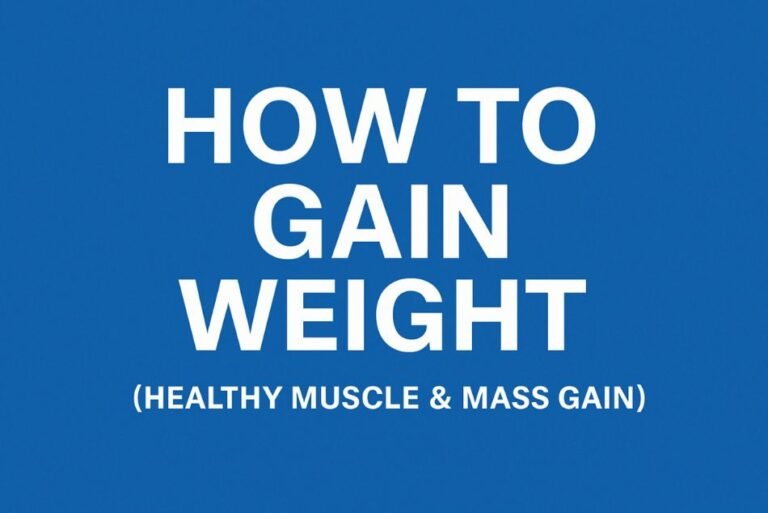How to Gain Weight Fast (Healthy Muscle and Mass Gain) - SPCFiTZ